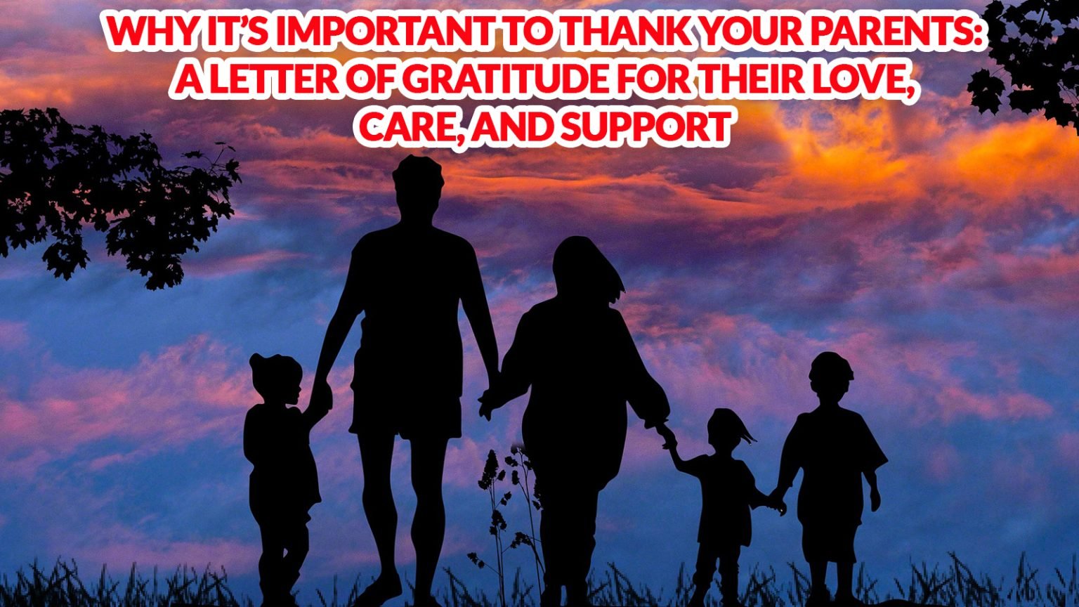 Why It's Important To Thank Your Parents: A Letter Of Gratitude For ...